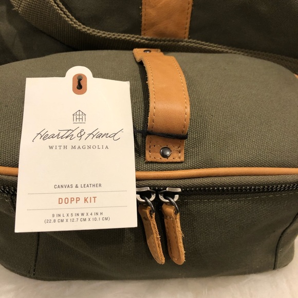 Magnolia | Bags | Hearth And Hand Magnolia Weekender Bag Dopp Kit ...